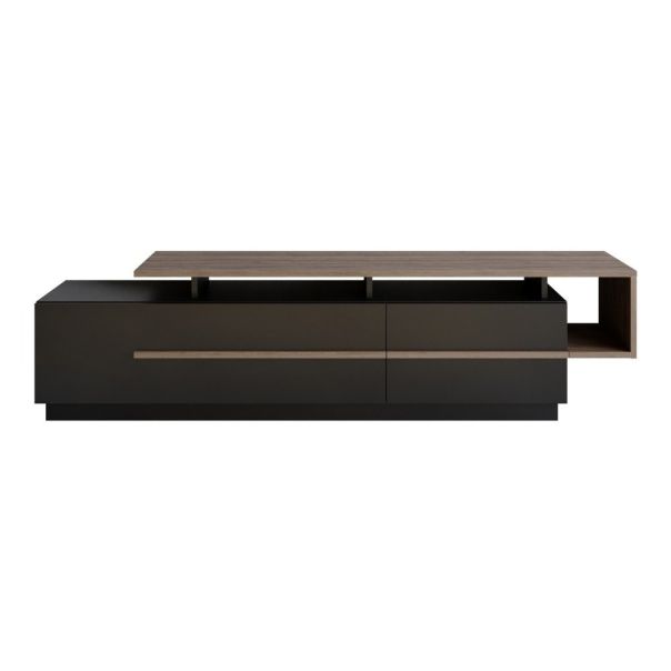 HANAH HOME TV polica Pia Black Walnut