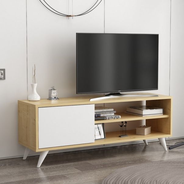 HANAH HOME TV polica Venga Oak White