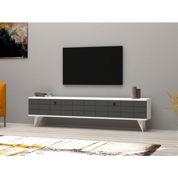 HANAH HOME TV polica Alberi Anthracite White