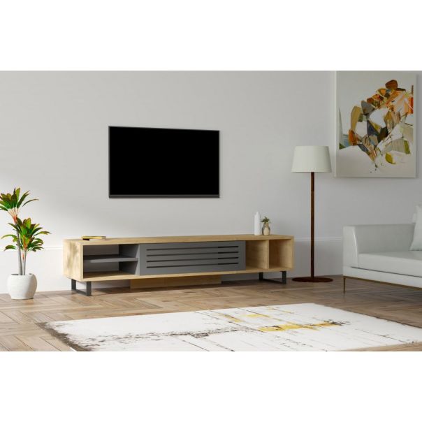 HANAH HOME TV polica Safir Sapphire Anthracite