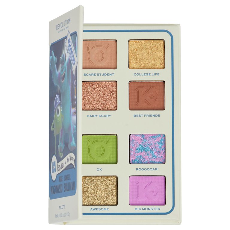 Paleta senki i pigmenata MAKEUP REVOLUTION Monsters University Mike & Sulley 4.4g