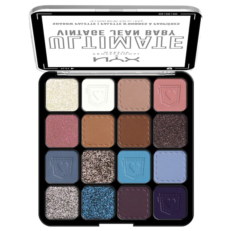 Paleta senki NYX Professional Makeup Ultimate Vintage Jean Baby 12.8g