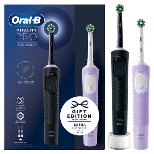 Oral-B Vitality Pro Duo Black+Lilac Električne četkice