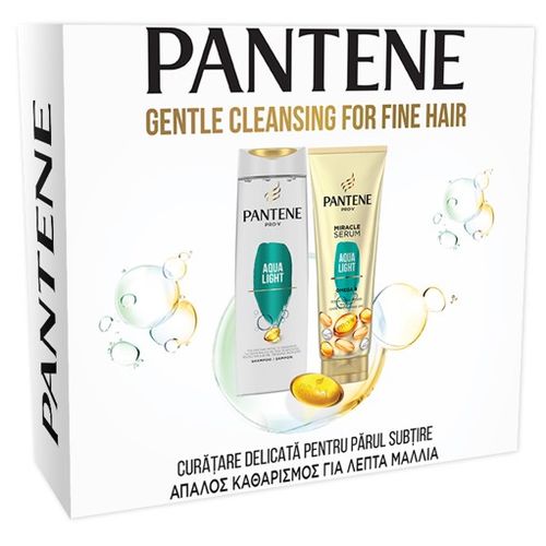 Pantene Pro-V Aqua Light šampon 400ml + 3MM regenerator 200ml gifting pakovanje