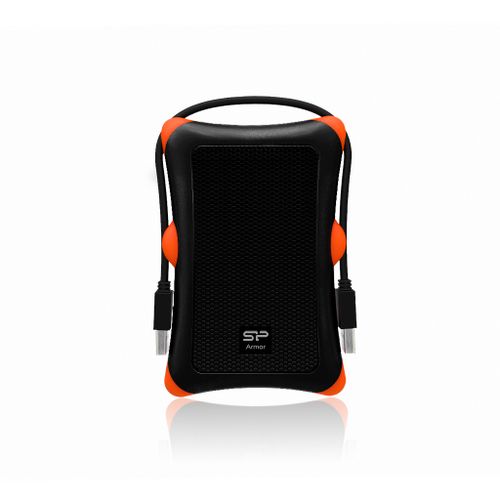 Silicon Power SP010TBPHDA30S3K Portable HDD 1TB, Armor A30, USB 3.2 Gen.1, Black