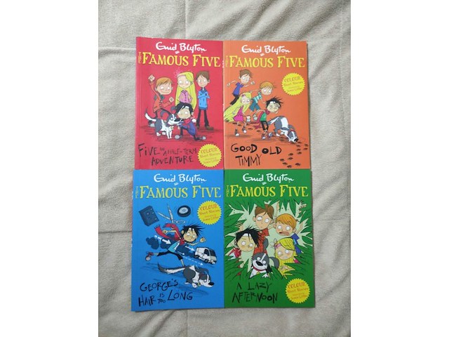 The Famous Five,Enid Blyton,4 Short Stories,illustr.