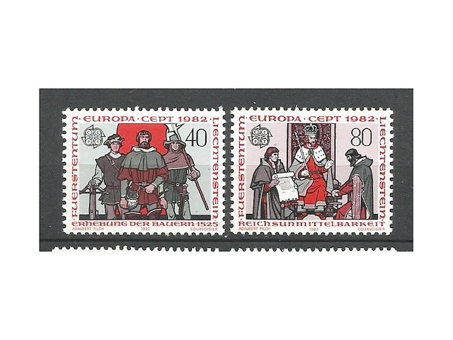 Liechtenstein 1982. EVROPA CEPT cista serija