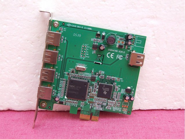 NEC 5xUSB 2.0 PCIe kartica za racunare + GARANCIJA!