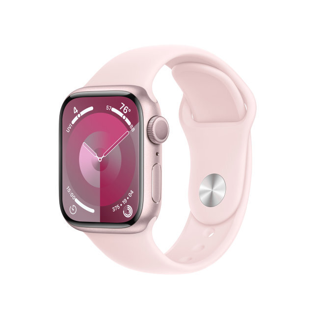 Apple Watch S9 GPS mr943se/a 41mm Pink Alu Case w Light Pink Sport Band - M/L, pametni satID EK000561325