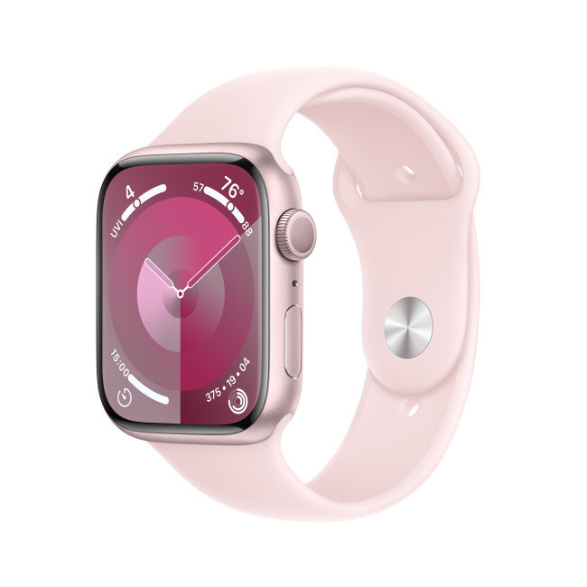Apple Watch S9 GPS mr9h3se/a 45mm Pink Alu Case w Light Pink Sport Band - M/L, pametni satID: EK000561340