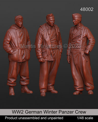 Mantis Miniatures 48002 WW2 German Winter Panzer Crew