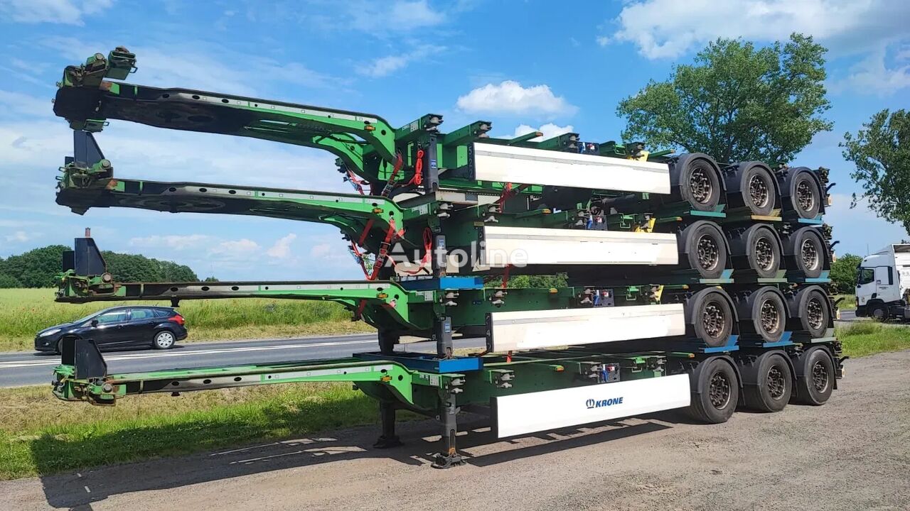 Krone SD 2x20’, 1x30’ i 1x40’, 1x45’, HC, Available 40 UNITS poluprikolica za prevoz kontejnera