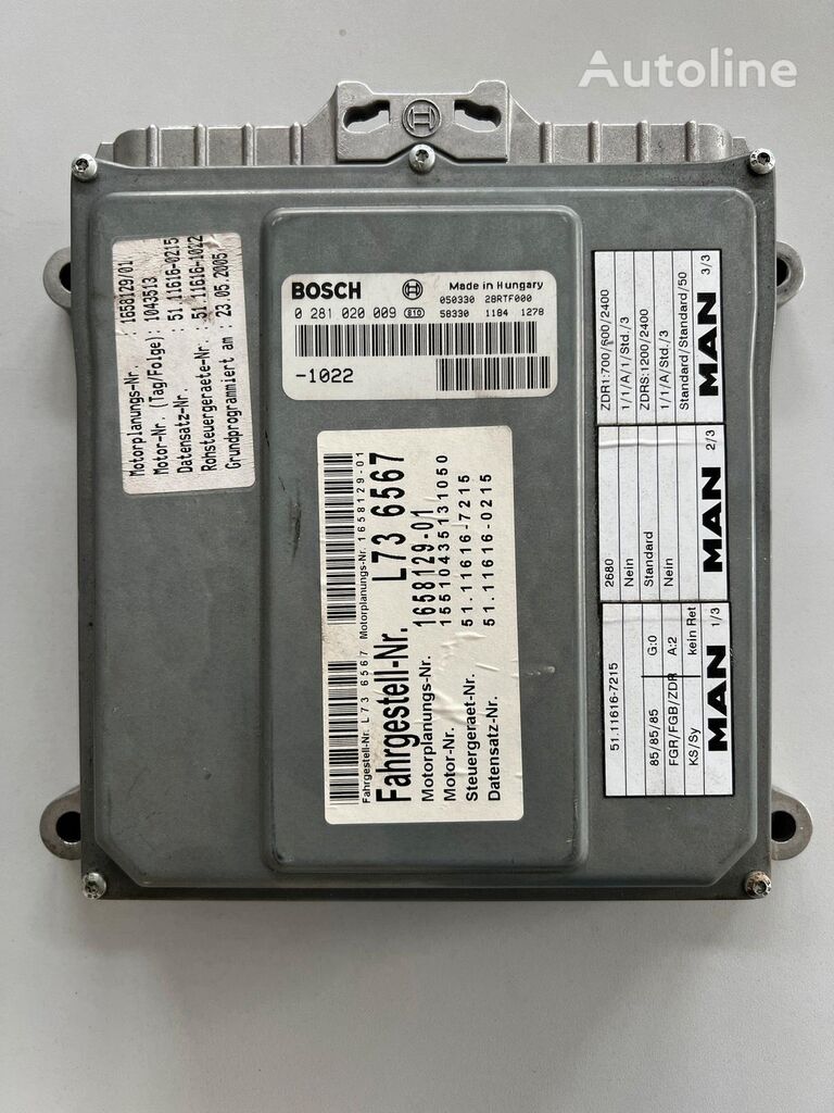 Bosch 0281010009, 51.11616.7215 upravljačka jedinica za MAN kamiona