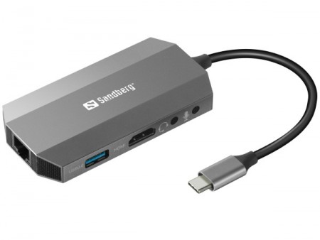 Sandberg Docking station 6in1 USB-C HDMI USB 3.0 USB CLAN PD 136-33