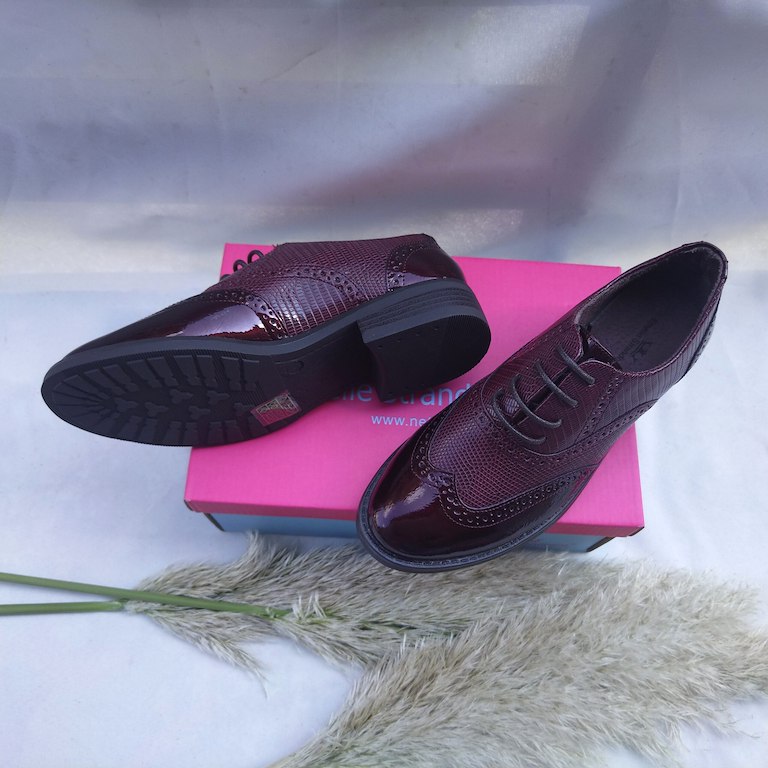 Ženske cipele oksfordice C1782-3 skarlet crvena
