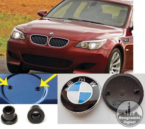 BMW ALU znak hauba/gepek E60 originalni reljefni 82 mm