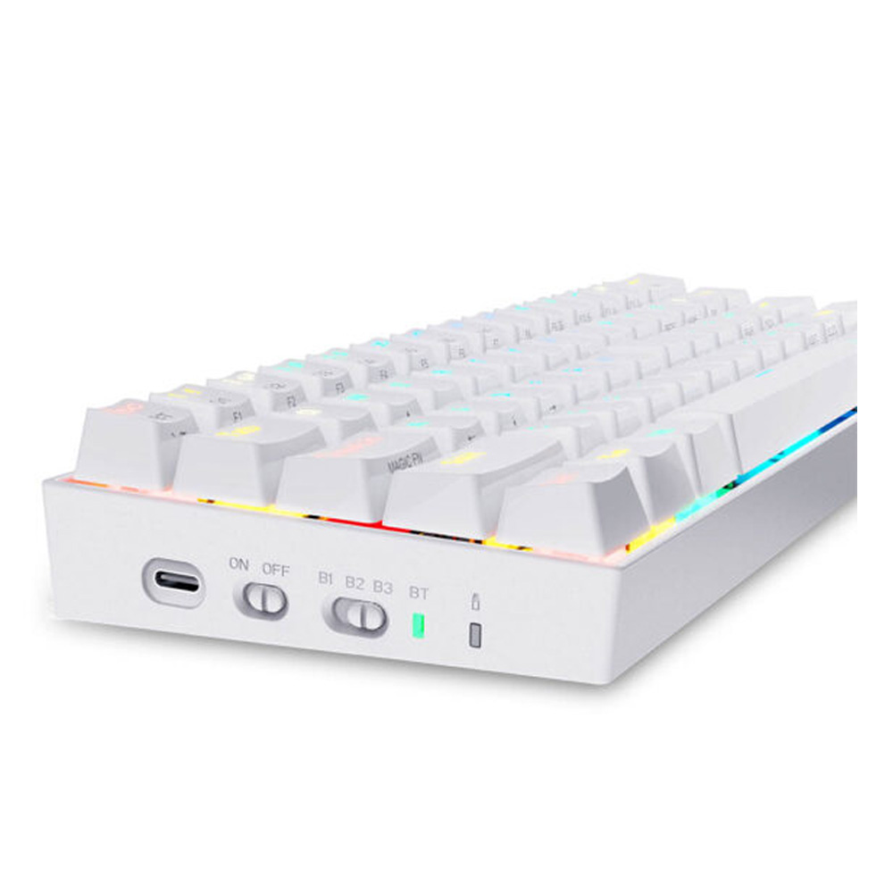 Draconic K530 PRO RGB Mechanical Gaming Keyboard, 2.4G,BT, 60% White