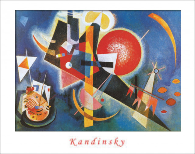 W. Kandinsky, Im Blau , uramljena slika 40x50cm i 56x71cm