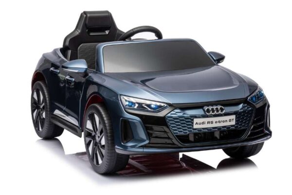 Dečiji auto licencirani Audi E-tron GT sa kožnim sedištem i mekim gumama – plavi, BJLL844