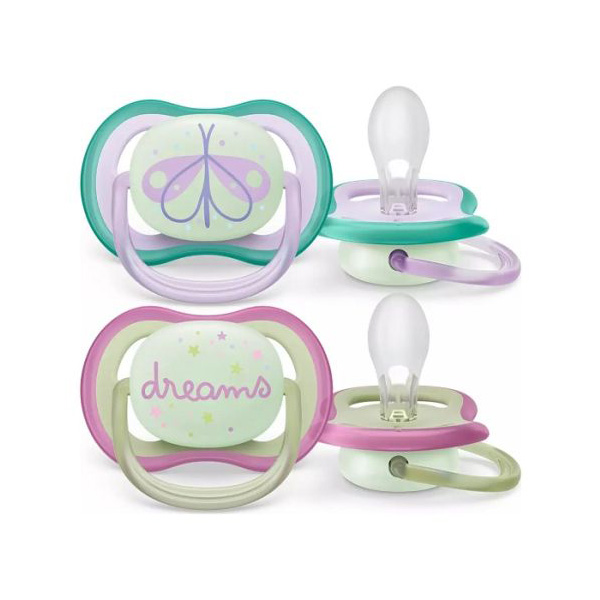 Avent Varalica za bebe STHR Ultra Air Noćna 0-6m Butterfly/Dreams 2 kom SCF376/19