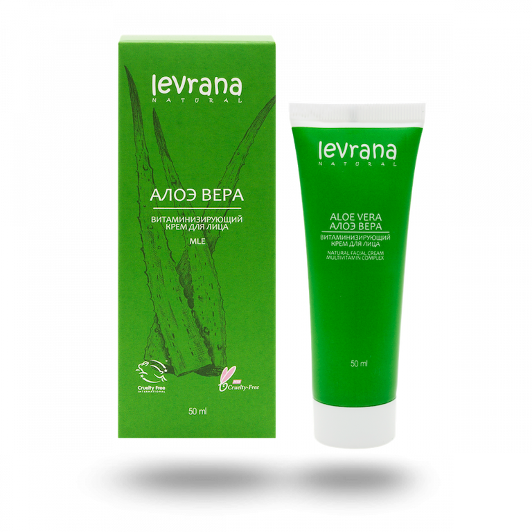 LEVRANA organic ALOJA VERA vitaminska MLE krema za lice 50 ml organic certified