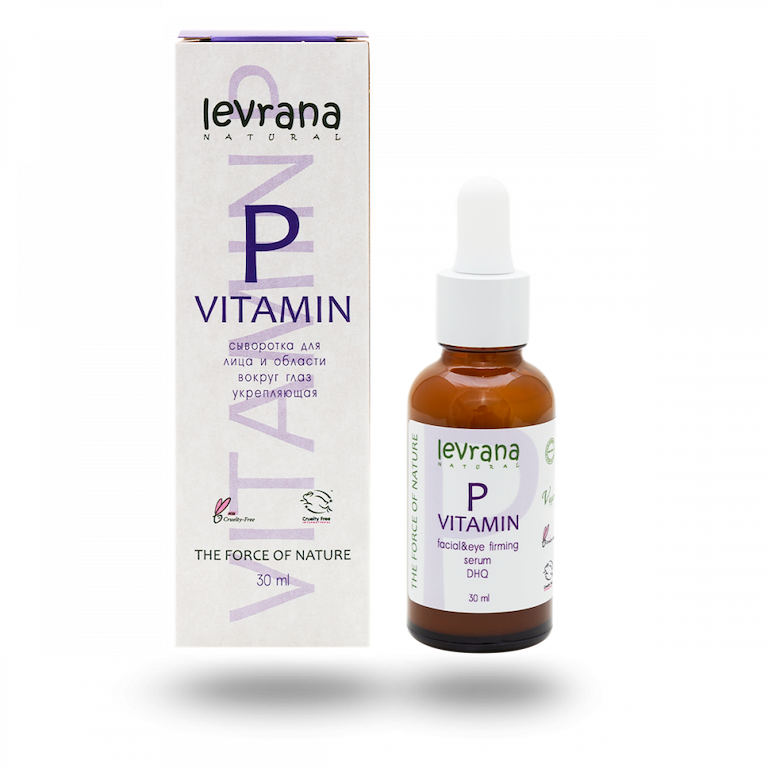 LEVRANA serum za lice VITAMIN P jačanje organic certified 30 ml