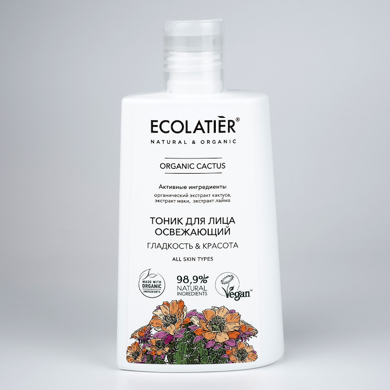 ECOLATIER Tonik za lice osvežavajući NEŽNOST I LEPOTA sa AHA kiselinama 250 ml