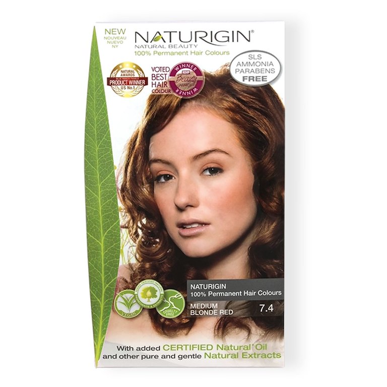 NATURIGIN Farba za kosu MEDIUM RED BLONDE 7.4