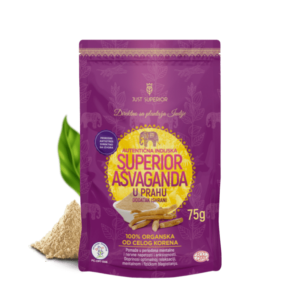 JUST SUPERIOR Organska AŠVAGANDA u prahu 75 g