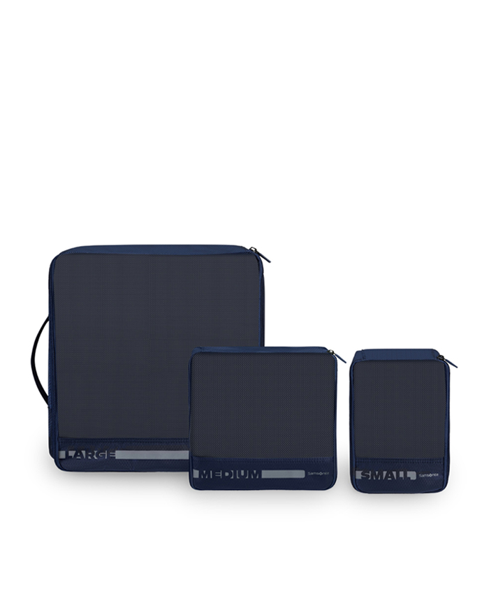 SET ZA PAKOVANJE PACK-SIZED-SET OF 3 PACKING CUBES NAVY BLUE Samsonite