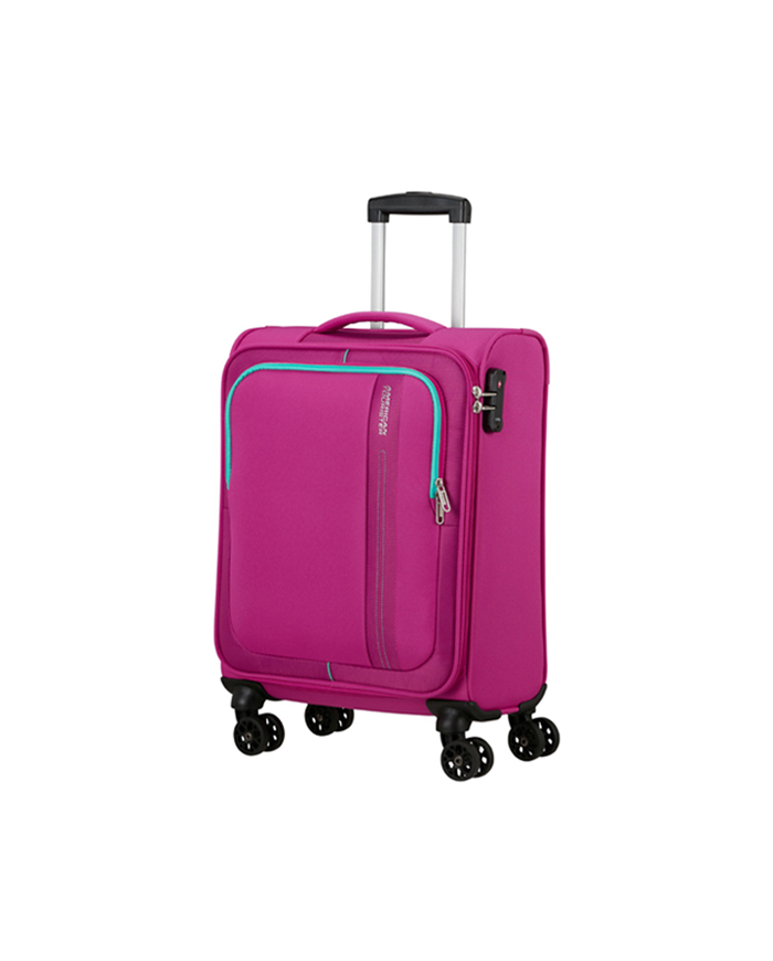 KOFER SEA SEEKER-SPINNER 55/20 TSA DEEP FUCHSIA PURPLE TROLLEY American Tourister