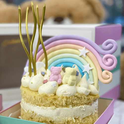 Mini Gift Cake Kids Rainbow