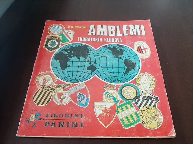 Amblemi fudbalskih klubova PUN Album Panini