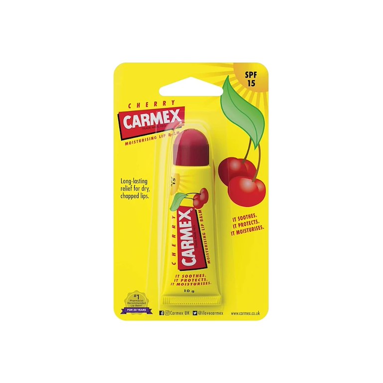 Carmex VIŠNjA Balzam za Usne u Tubi za Ispucale, Grube i Suve Usne 10 g