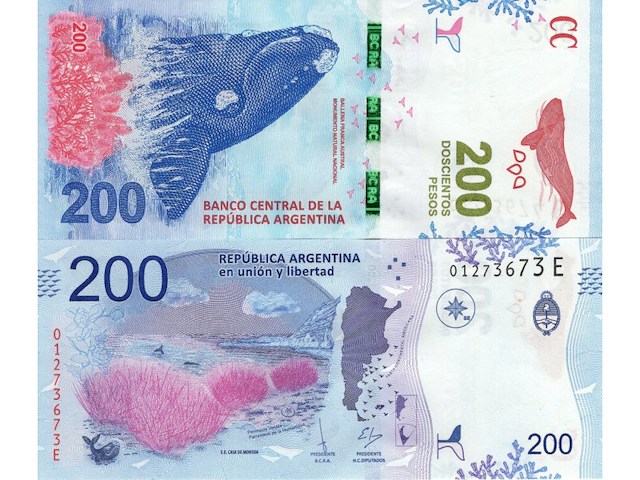 ARGENTINA 200 Pesos 2018 UNC, P-364