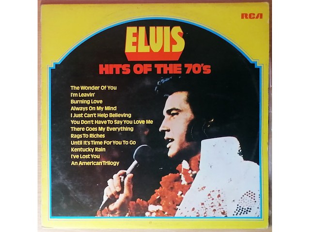 LP ELVIS - Hits Of The 70`s (1976) 3. press, VG/VG+