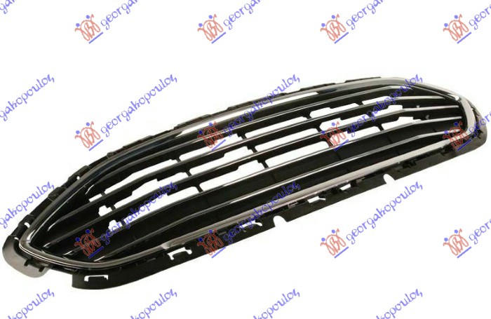 PVC MASKA HROM/CRNA (HROM OKVIR) DIZEL FORD FIESTA (2017-) (OEM: 2118082, H1BB-8200-B5C, H1BB8200B5C)