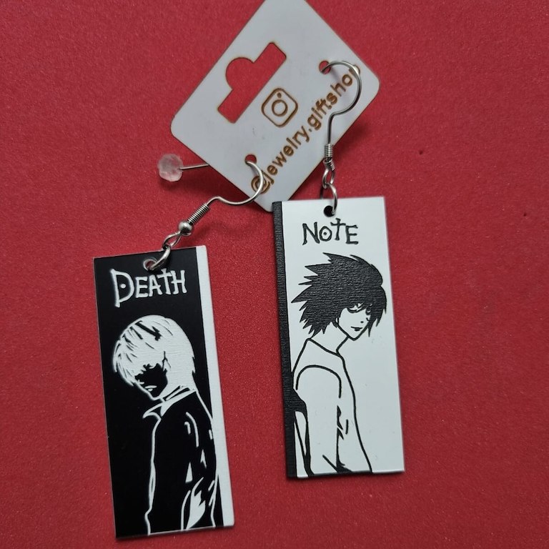 Death Note minđuše