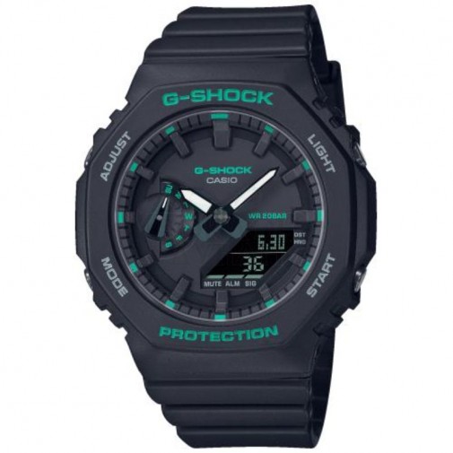 ŽENSKI CASIO G SHOCK CRNI ANALOGNO DIGITALNI SPORTSKI SAT SA CRNIM KAIŠEM