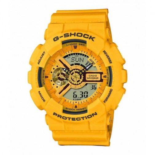 UNISEX CASIO G SHOCK ŽUTI ANALOGNO DIGITALNI SPORTSKI RUČNI SAT SA ŽUTIM KAIŠEM