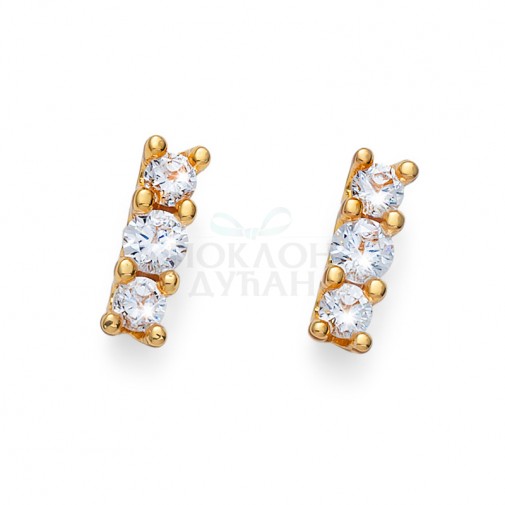 ŽENSKE OLIVER WEBER STICK WHITE ZIRCON GOLD MINDJUŠE SA SWAROVSKI CIRKONIMA