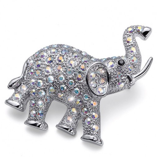 BROŠ SA SWAROVSKI KRISTALIMA OLIVER WEBER ELEPHANT