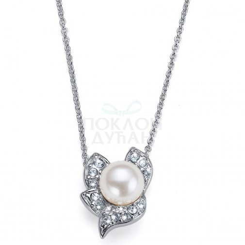 ŽENSKI OLIVER WEBER EVOLVE PEARL CRYSTAL LANČIĆ SA SWAROVSKI PERLOM I KRISTALIMA