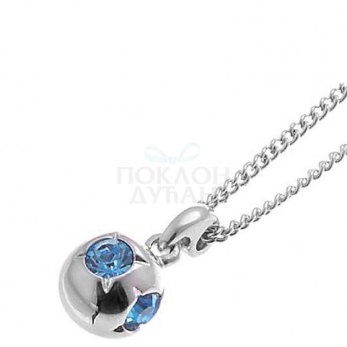 ŽENSKI OLIVER WEBER BLUE EYE AQUAMARINE LANČIĆ SA SWAROVSKI PLAVIM KRISTALIMA