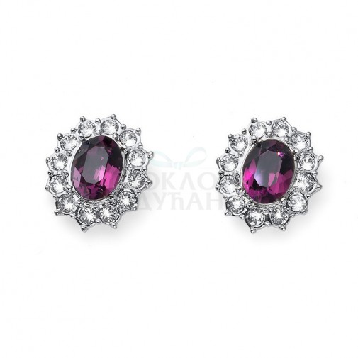 Ženske Oliver Weber Regal Small Violet Mindjuše Sa Swarovski Ljubičastim Kristalom