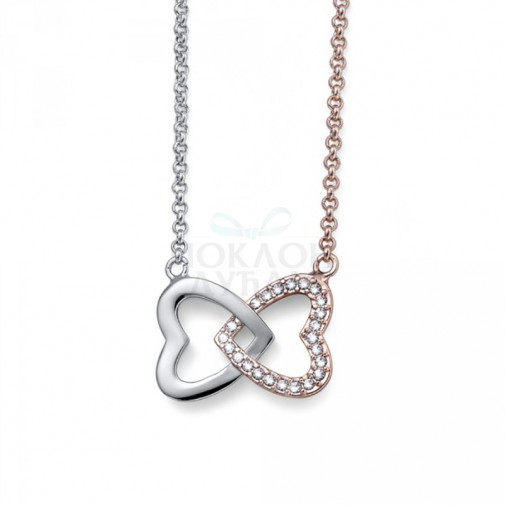 Ženski Oliver Weber My Heart Crystal Lančić Sa Swarovski Belim Kristalima