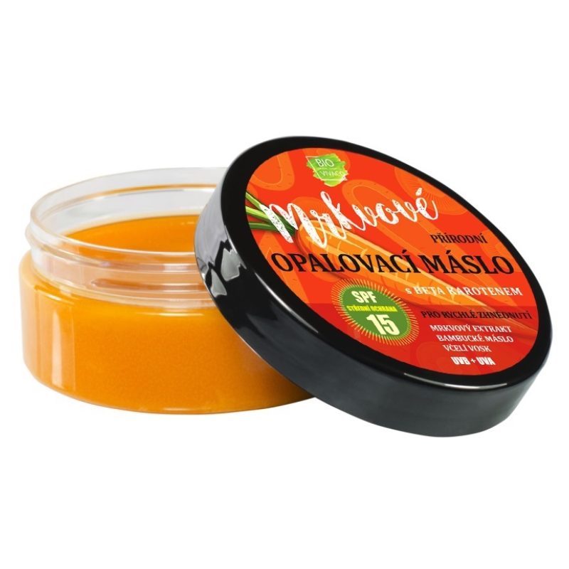 100% prirodna marmelada za sunčanje sa ekstraktom šargarepe SPF 15 200 ml