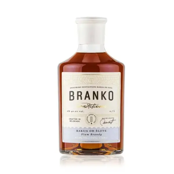 Branko rakija od šljive TRADITIONAL 40% 0.7L