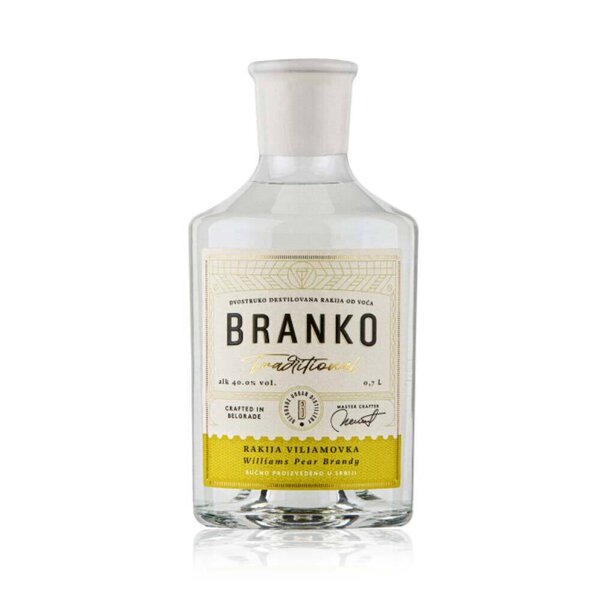 Branko rakija viljamovka TRADITIONAL 40% 0.7L