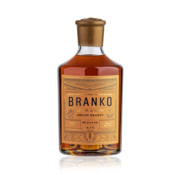 Branko rakija od kajsije PREMIUM 40% 0.7L